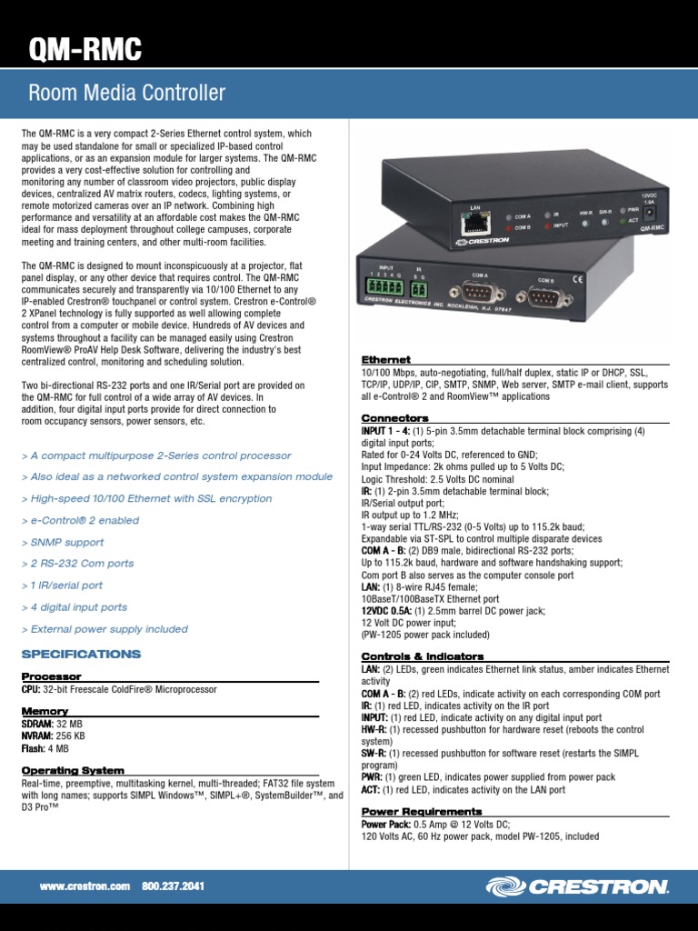 QM RMC | PDF | Port (Computer Networking) | Input/Output