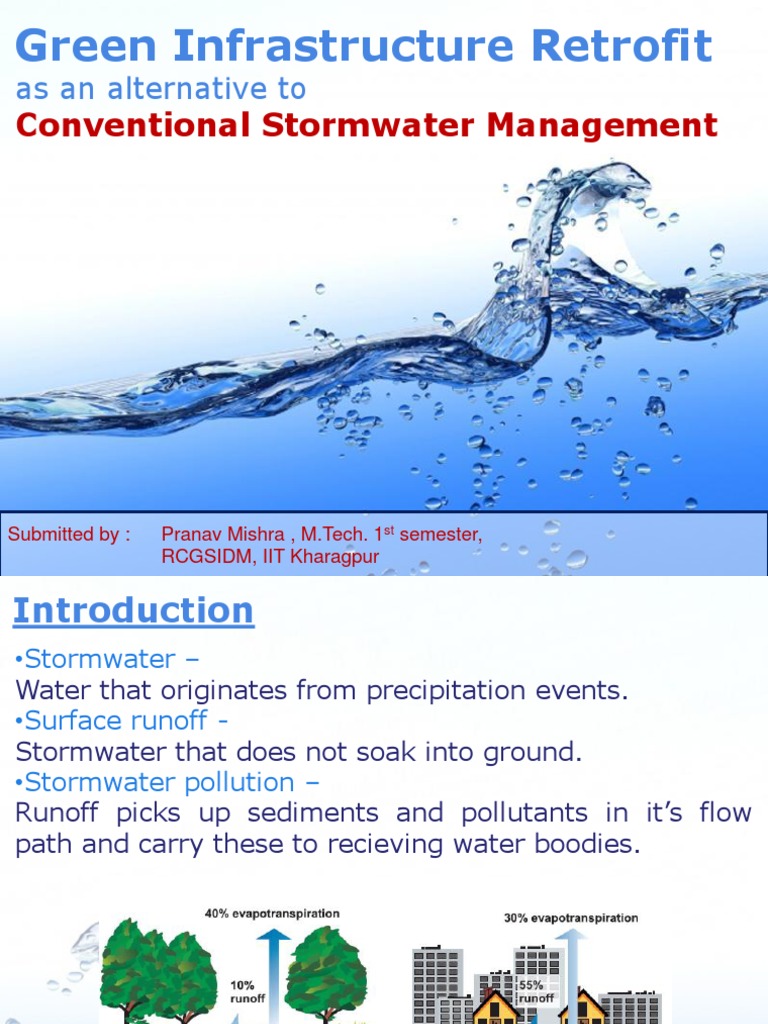 Green Infrastructure Retrofit As An Alternative To Conventional ...