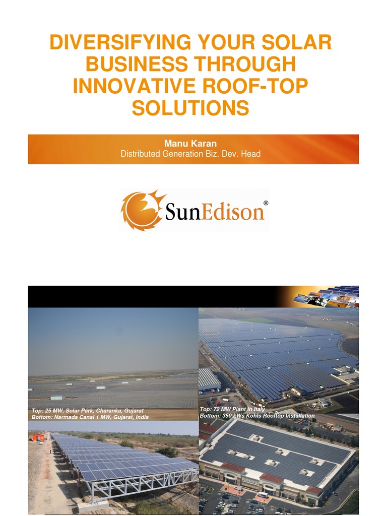 Sun Edison | PDF | Solar Power | Distributed Generation
