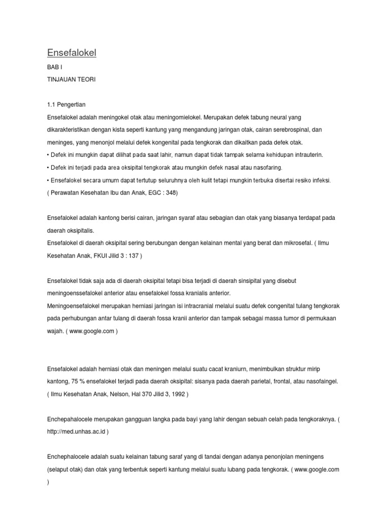 Ensefalokel | PDF