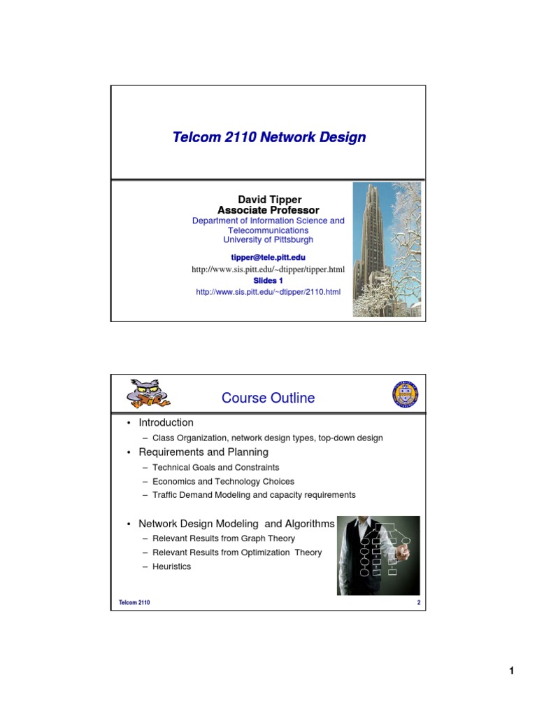 Telcom Telcom 2110 Network Design 2110 Network Design: Course Outline ...