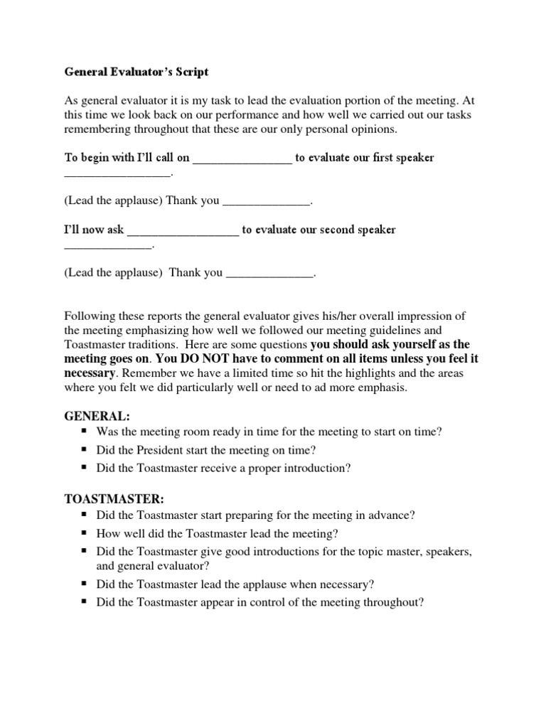 General Evaluator Guide Pdf Jokes Cognition