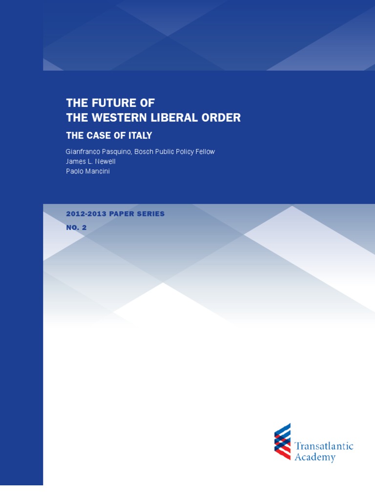 The Future of The Western Liberal Order: The Case of Italy | PDF ...