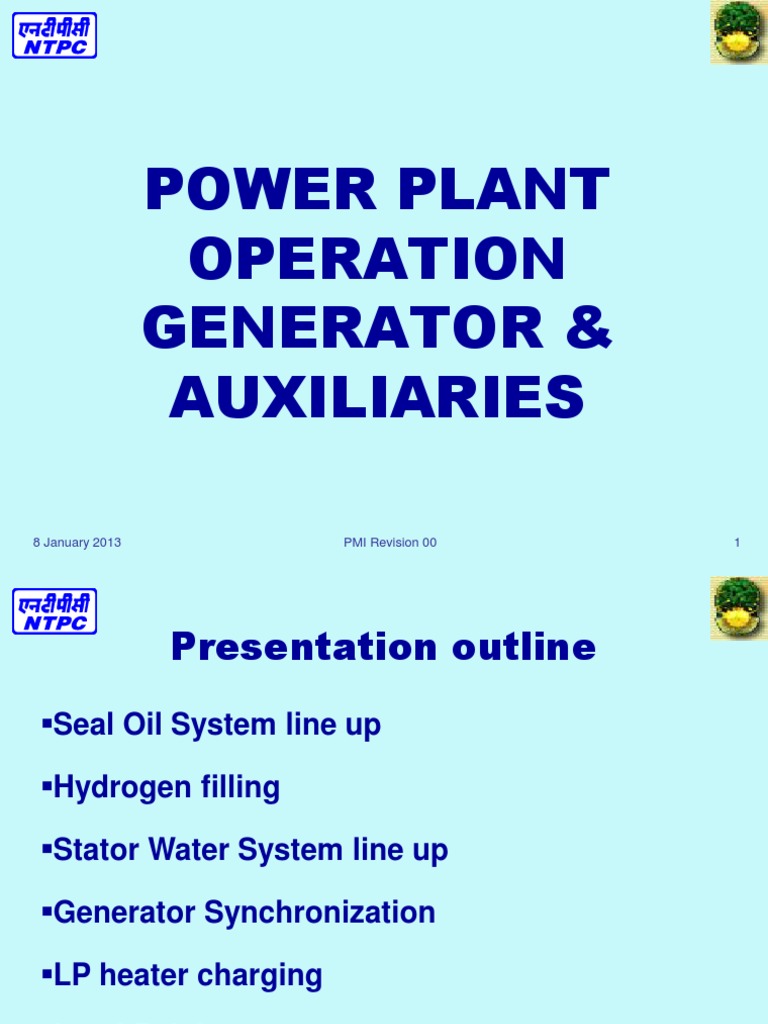 Generator Operation PMI | PDF | Electric Power | Gases