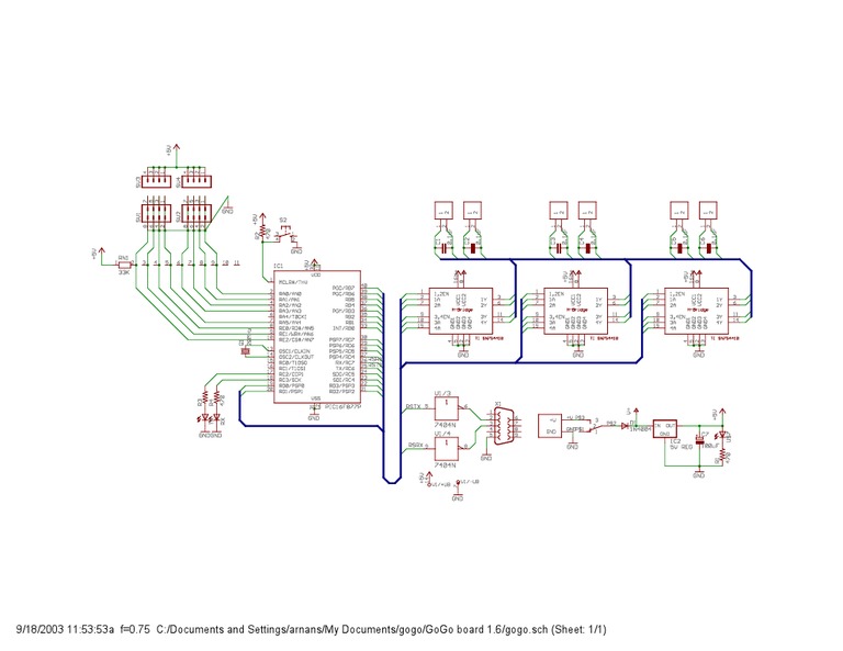 GoGo Board 1.6 Schematic File | PDF