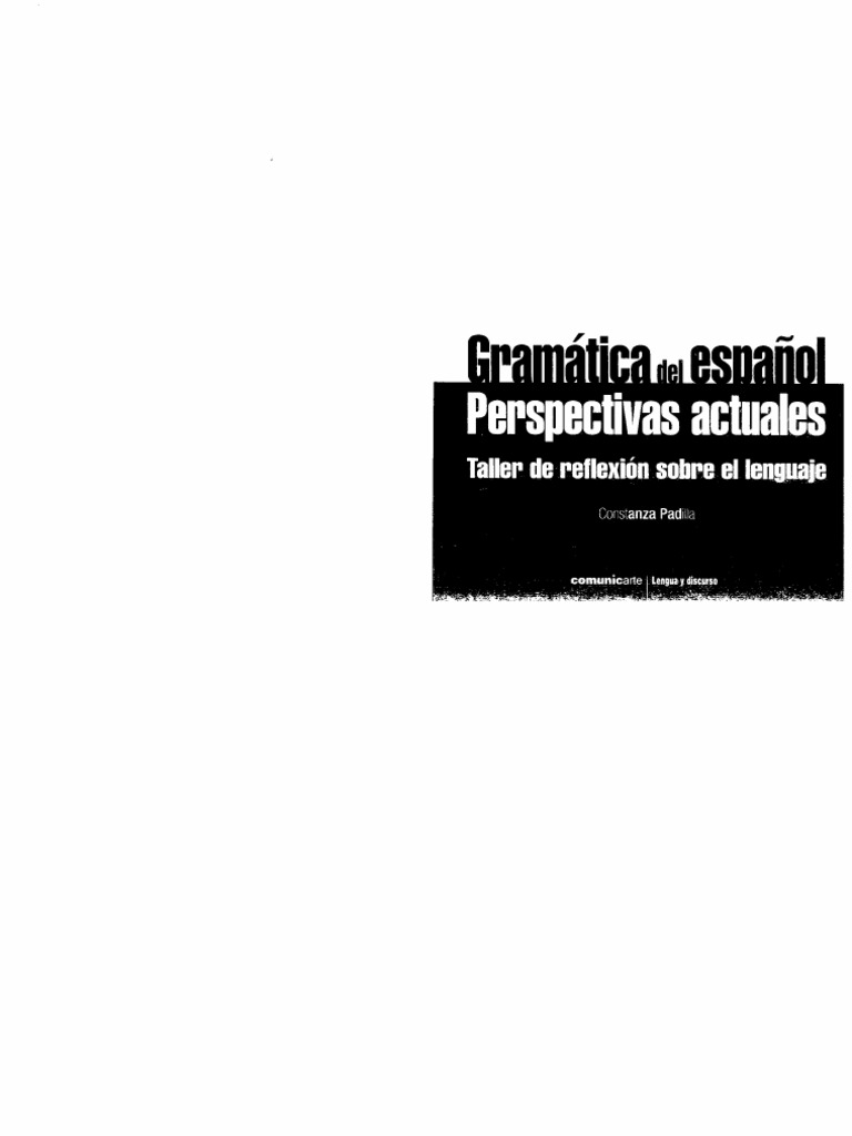 Gramatica Del Espanol P | PDF