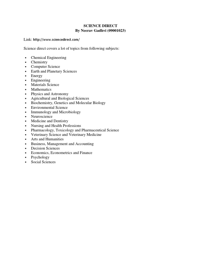 Science Direct | Download Free PDF | Chemical Engineering | Biotechnology