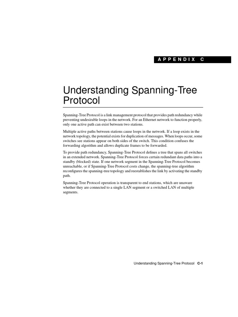 Protocol Spanning Tree | PDF | Network Topology | Computer Standards