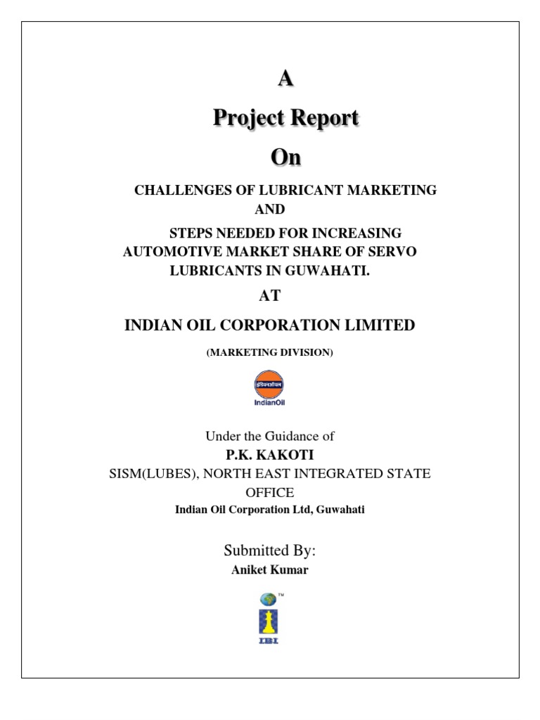 Lubricant Marketing Challenges in Guwahati | PDF | Marketing Research ...