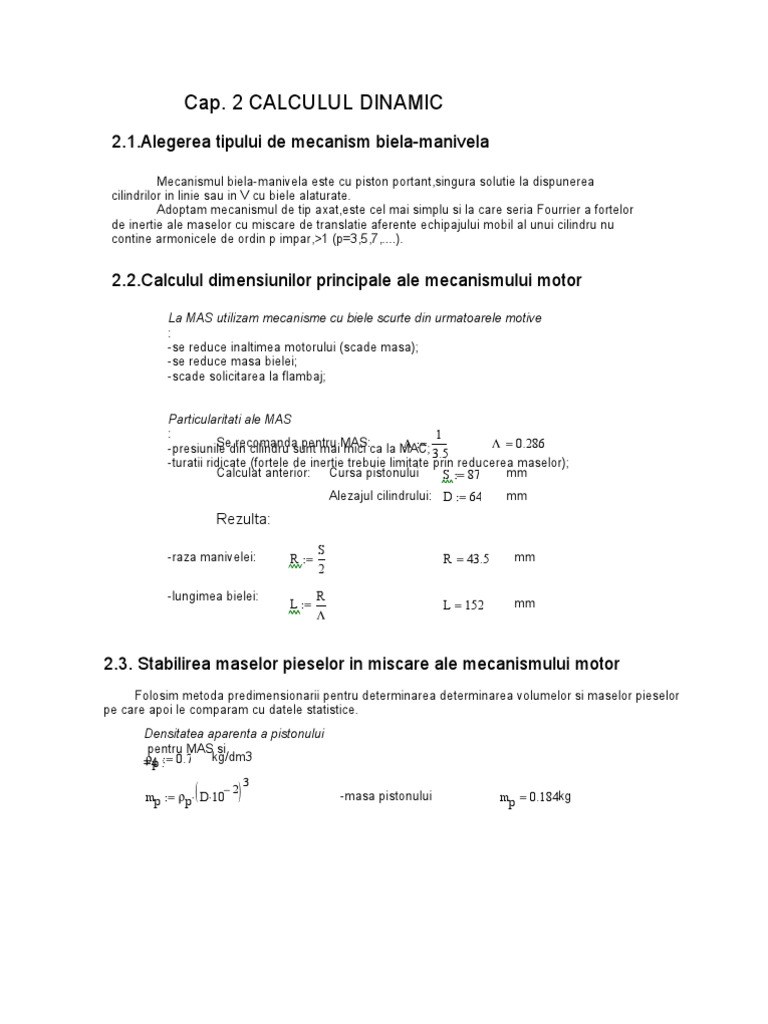 Calcul Dinamic Segmenti Bolt | PDF