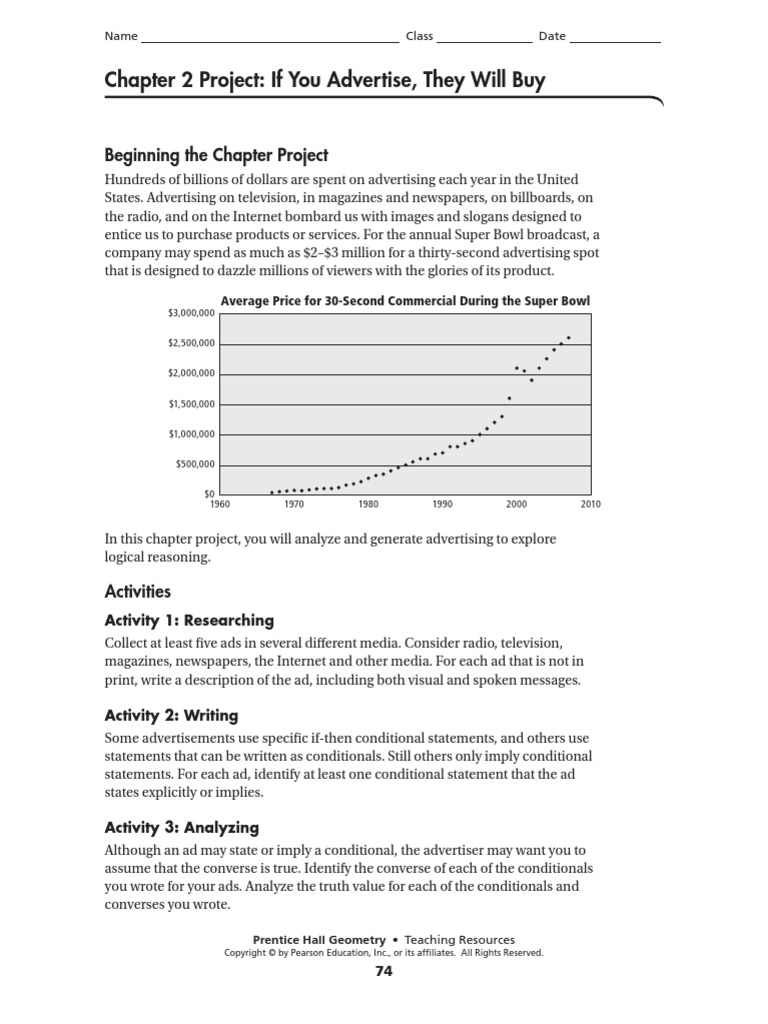 Geometry Conditional Statements Project | PDF | Advertising | Communication