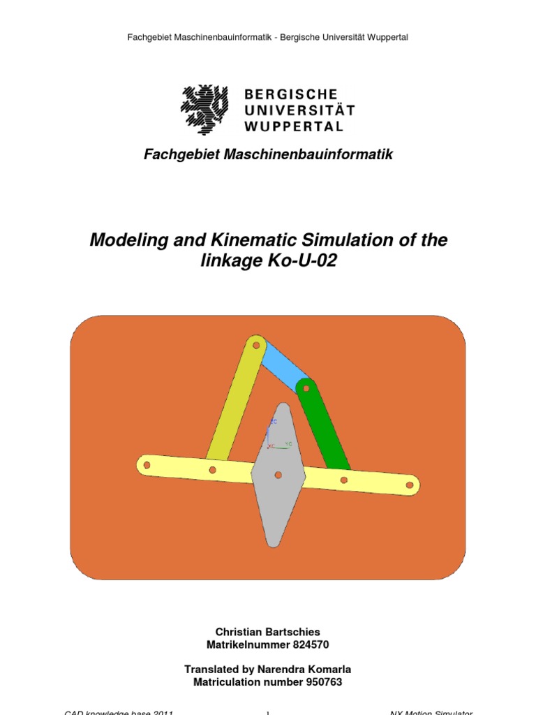 NX Motion Simulator | PDF | Computer Aided Design | Simulation