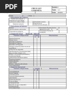 Checklist para Tractocamion | PDF | Tanques | Tecnologías automotrices