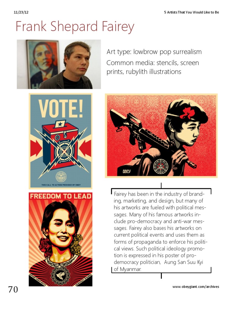 Frank Shepard Fairey: Art Type: Lowbrow Pop Surrealism Common Media ...