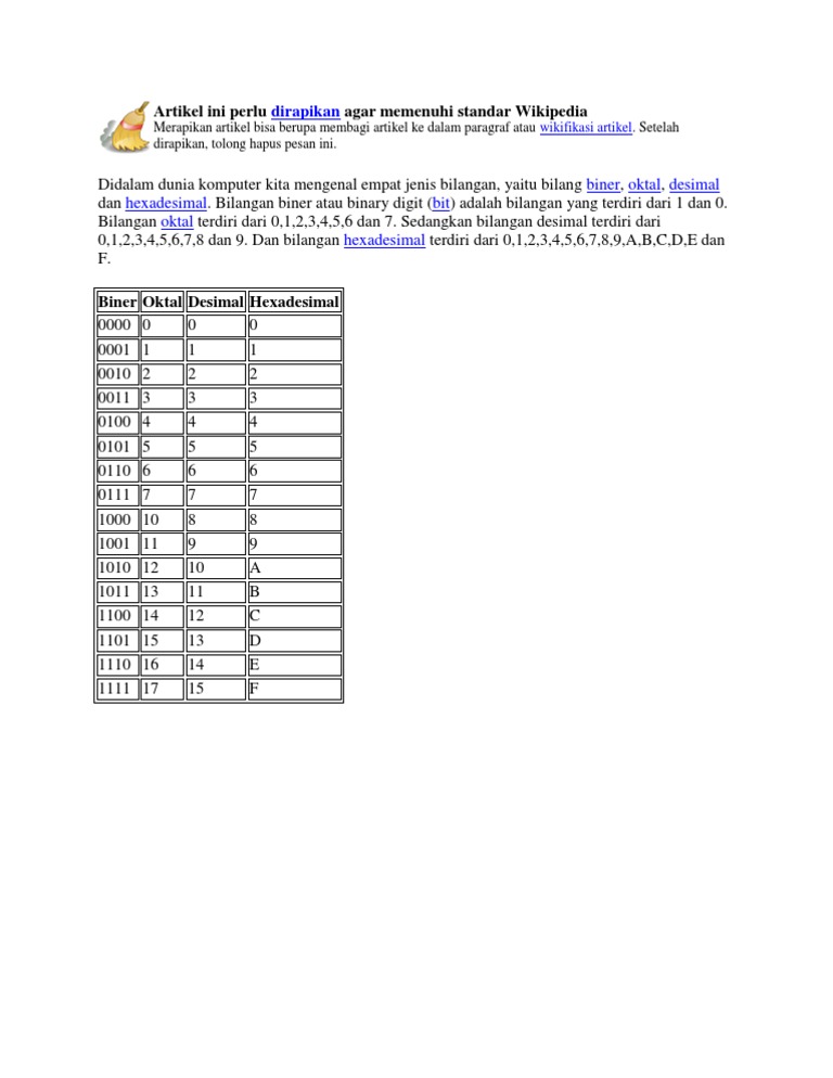 Tabel Bilangan | PDF