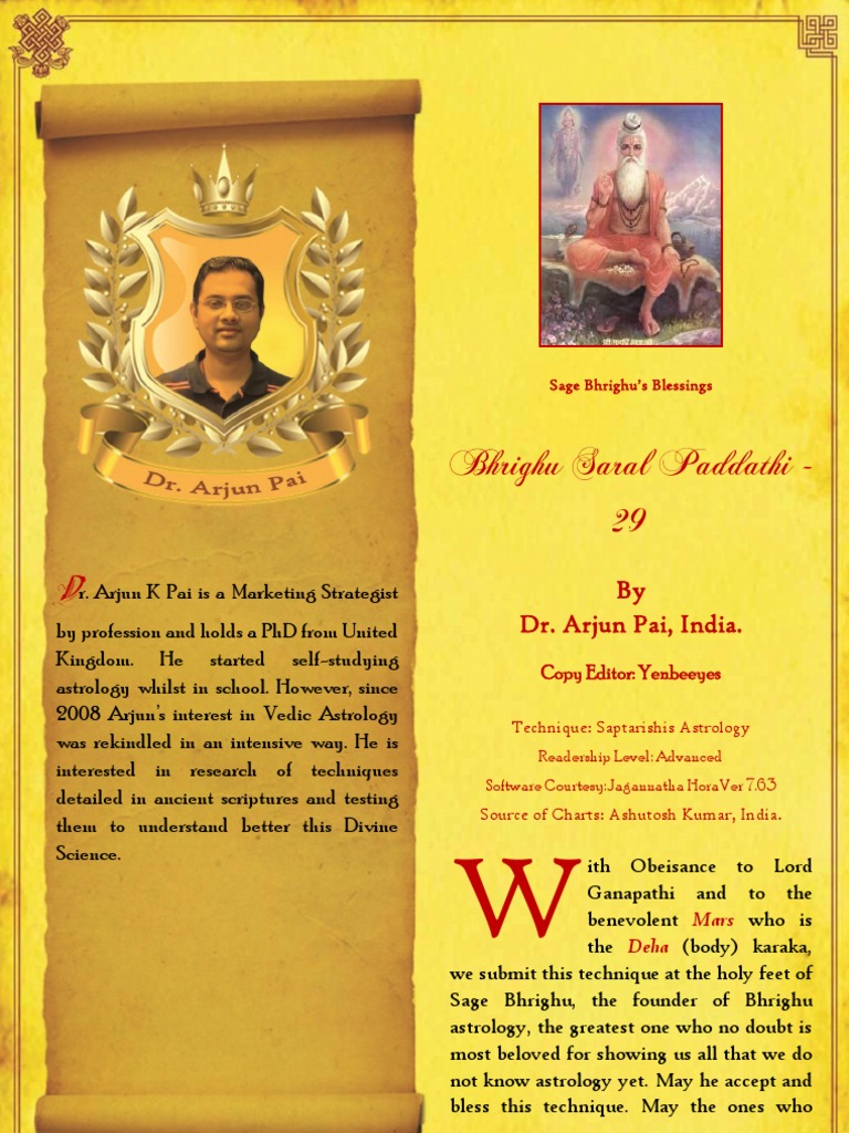 Bhrighu Saral Paddathi-29 | PDF | Planets In Astrology | Ancient Science