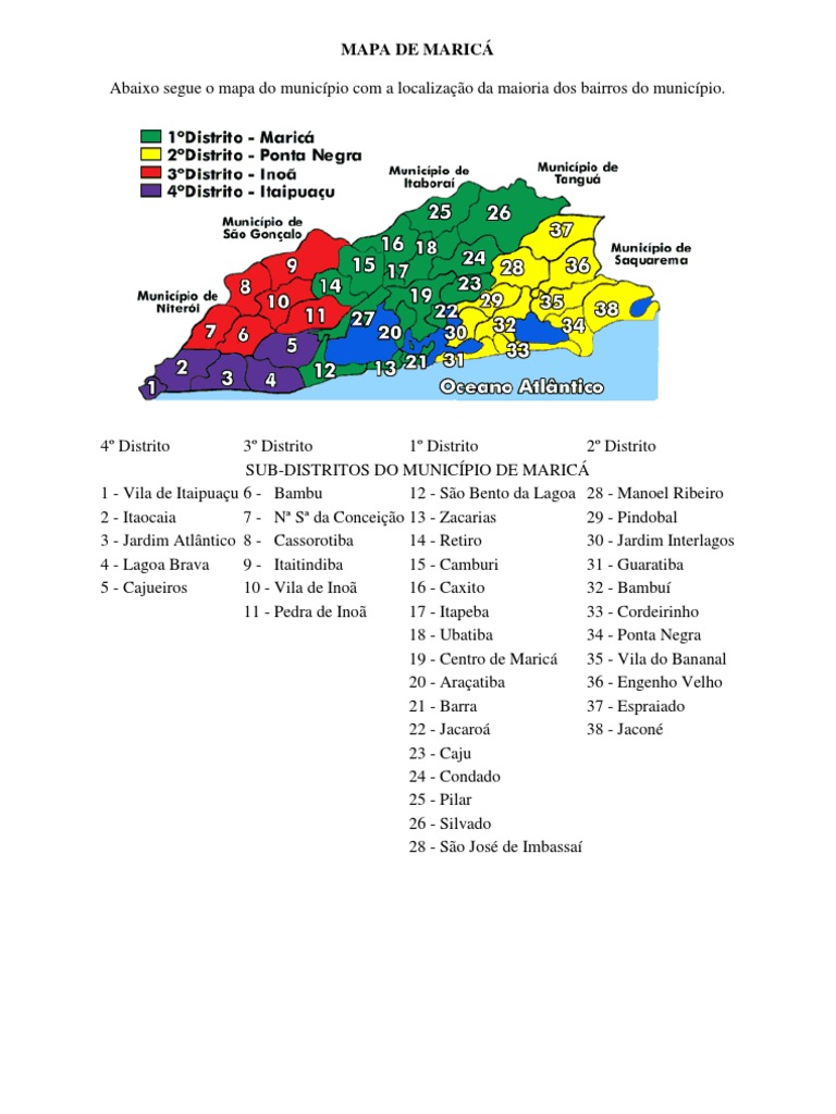 Mapa Da Cidade de Marica | PDF