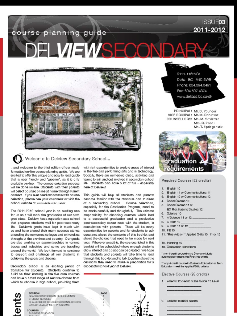 Delview Course Catalogue | PDF | Students | School Counselor