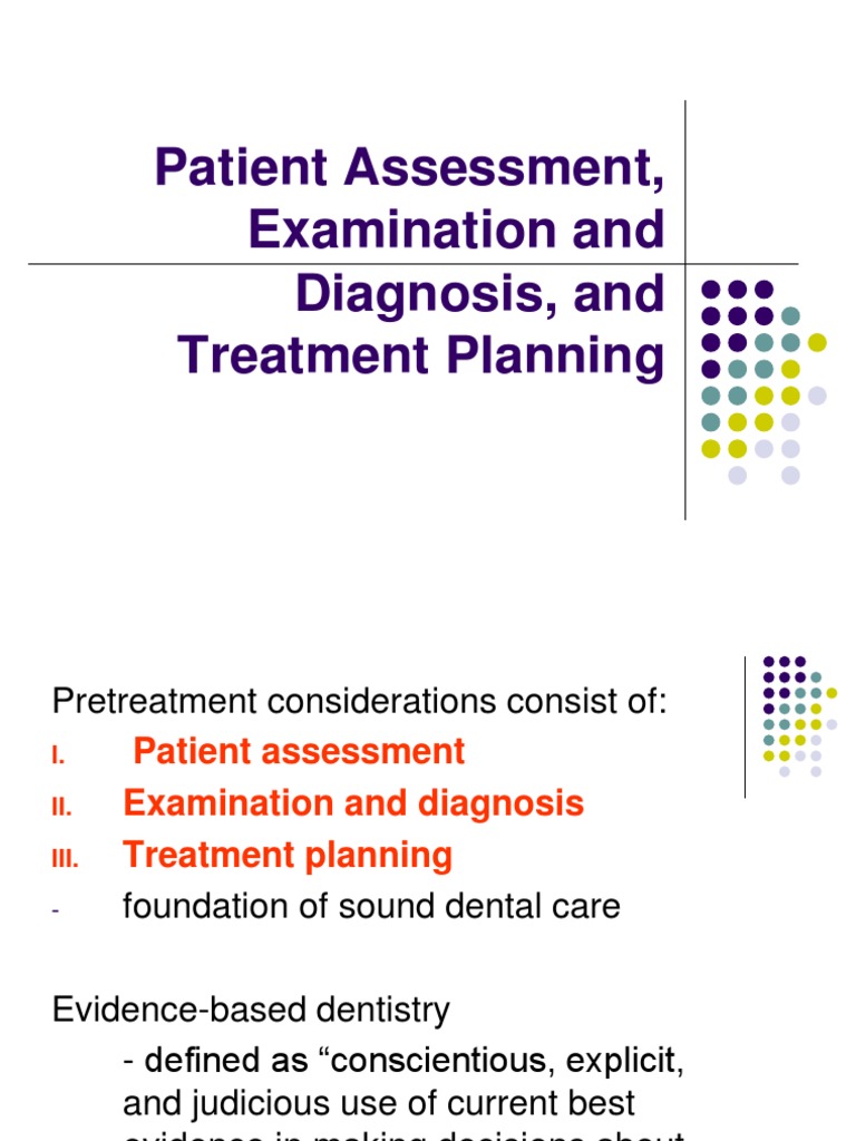 Patient Assessment | PDF | Dentistry | Medical Diagnosis