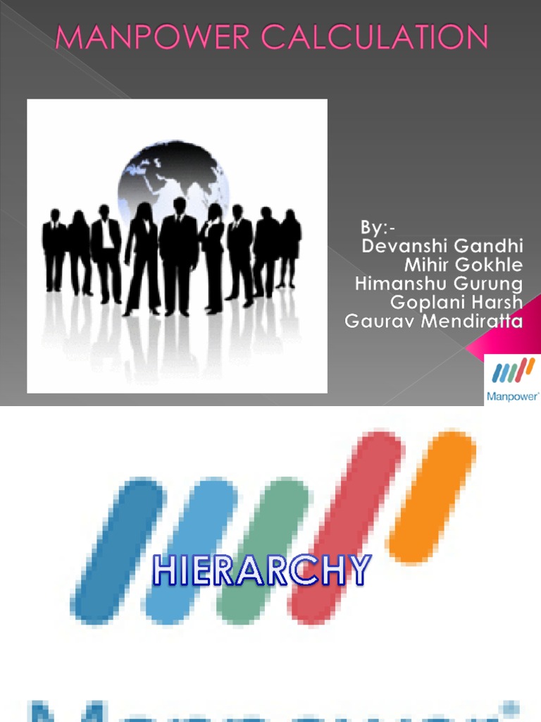 Manpower Calculation | PDF | Human Resources | Employment