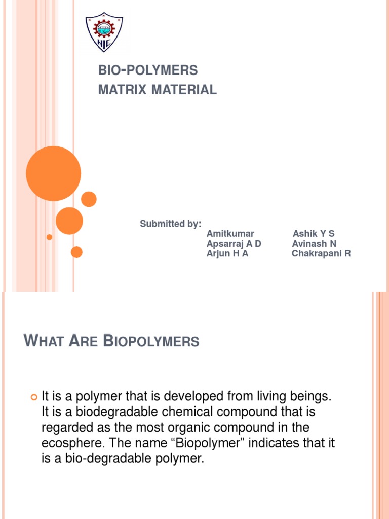 Bio PPT | PDF | Biopolymer | Starch