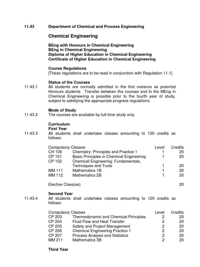 Chemical and Process Engineering | PDF | Chemical Engineering ...