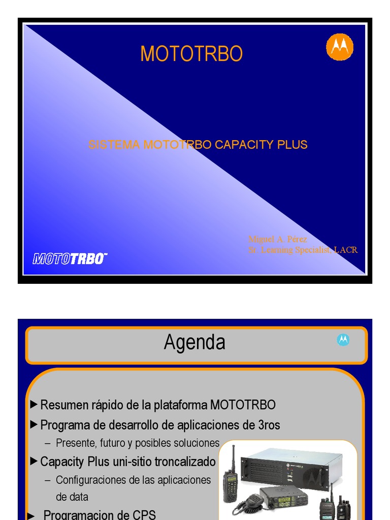 MOTOTRBO Capacity Plus ESP Mexico | PDF | Conmutador de red | Radio