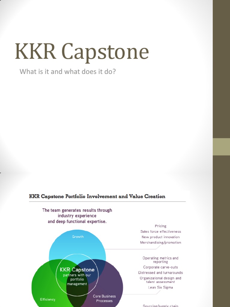 KKR Capstone & Dean B Nelson | PDF