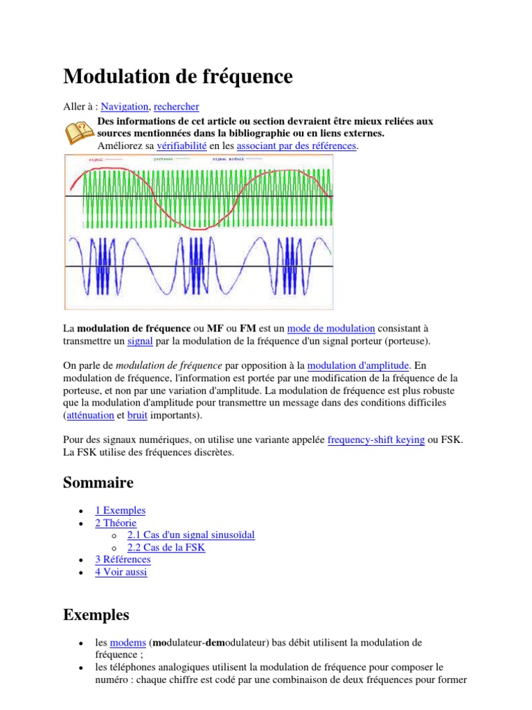 Modulation de fréquence | Frequency Modulation | Modulation