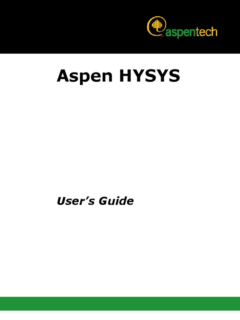 Aspen HYSYS - Users Guide | PDF | Icon (Computing) | Simulation
