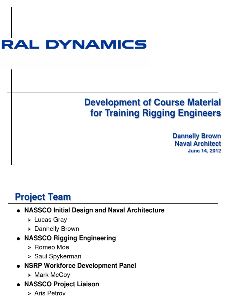 Training Rigging Engineers | PDF | Crane (Machine) | Naval Architecture