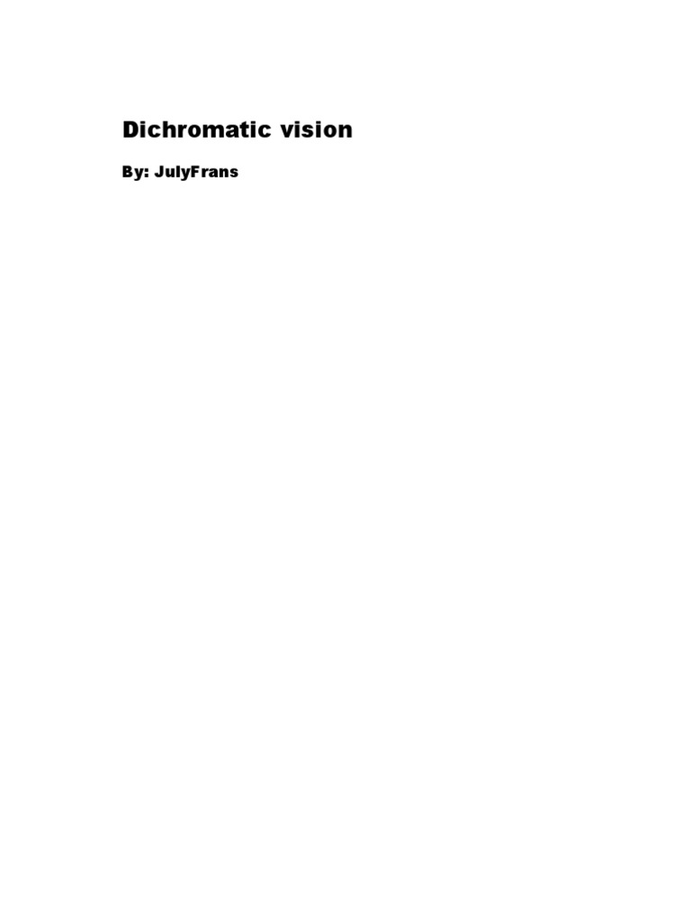 Dichromatic Vision | PDF | Prayer
