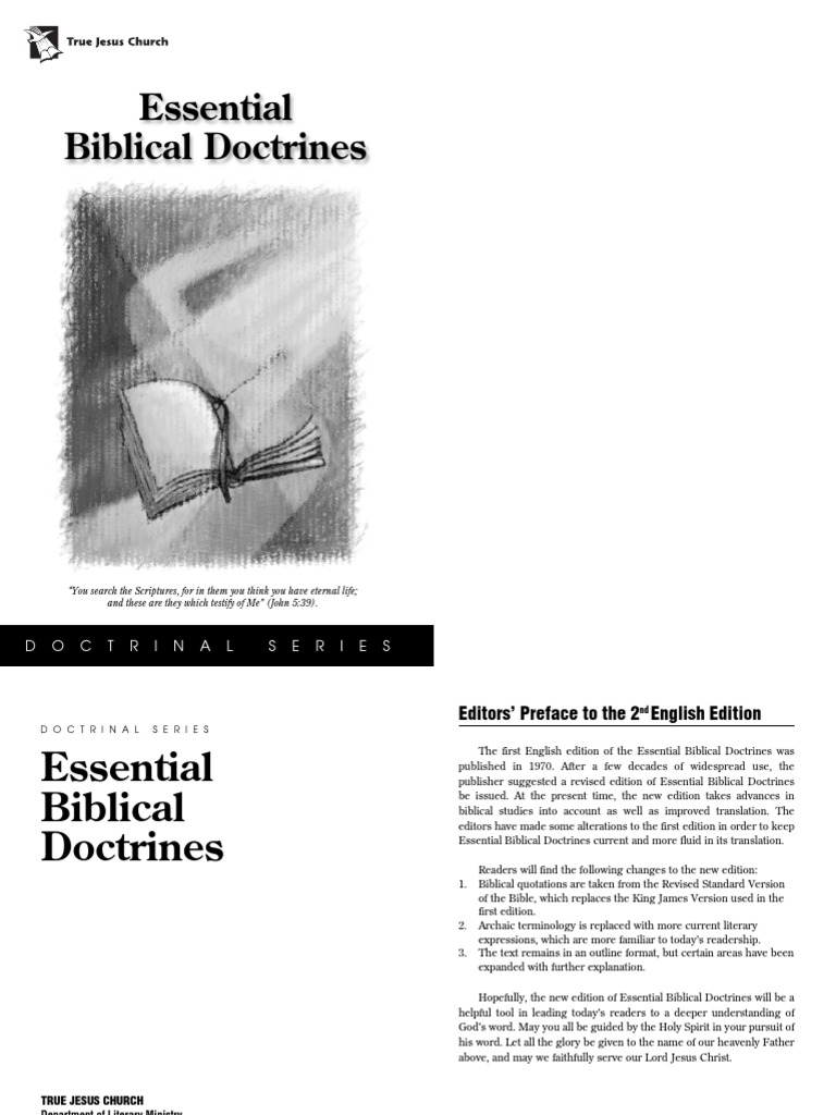 Essential Doctrines of The Bible | PDF | Nevi'im | Ketuvim