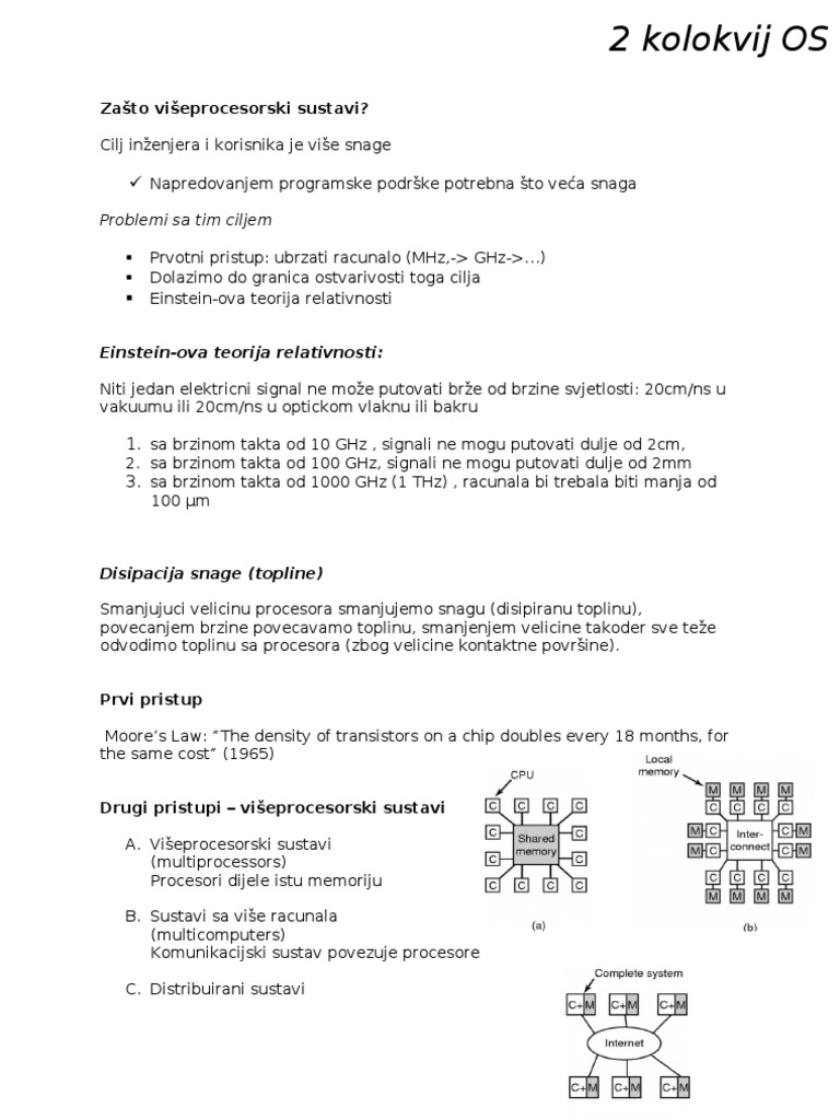 Operacijski Sustavi | PDF