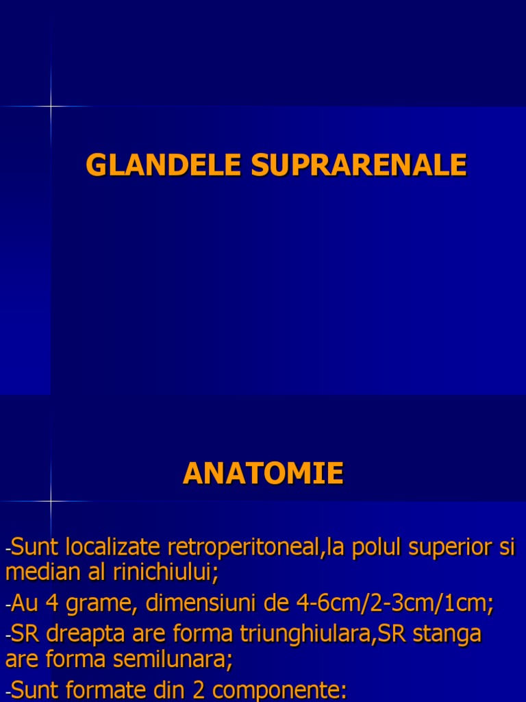 GLANDELE SUPRARENALE