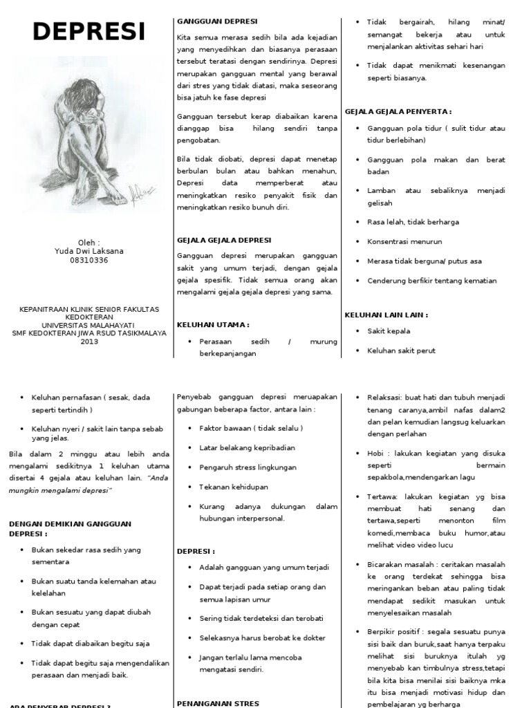 Leaflet Depresi | PDF