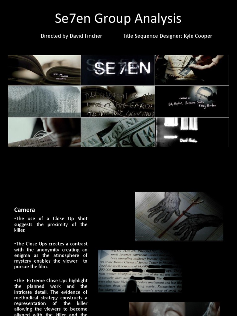 Se7en Opening Title Sequence Analysis | PDF | Leisure