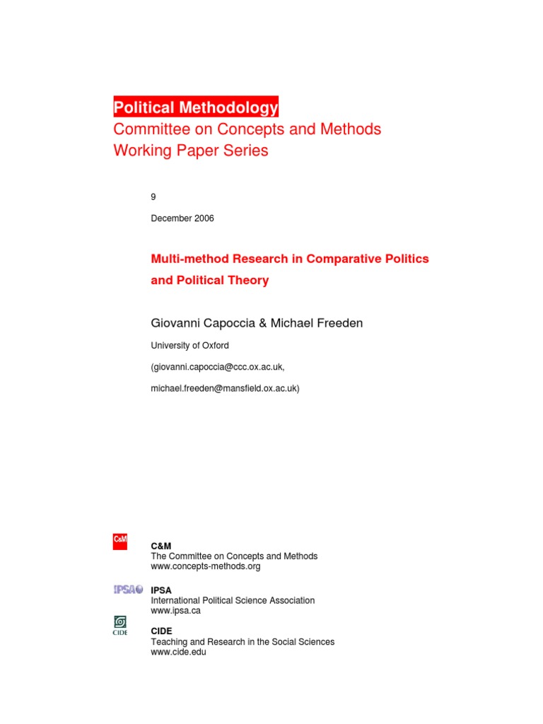 Multi Method Research | PDF | Case Study | Scientific Method