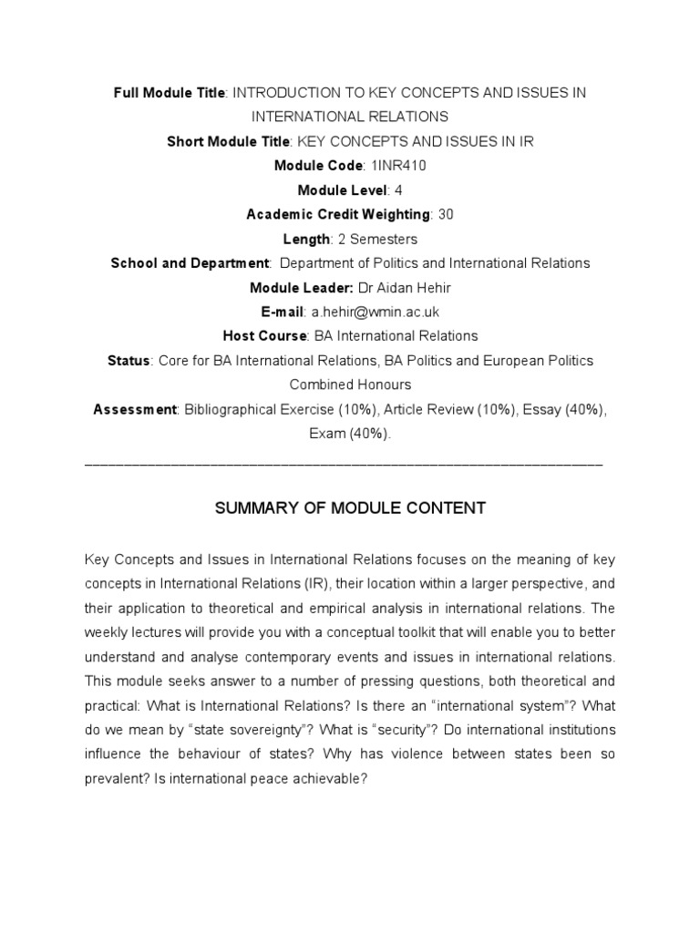 Summary of Module Content | PDF | Plagiarism | Essays