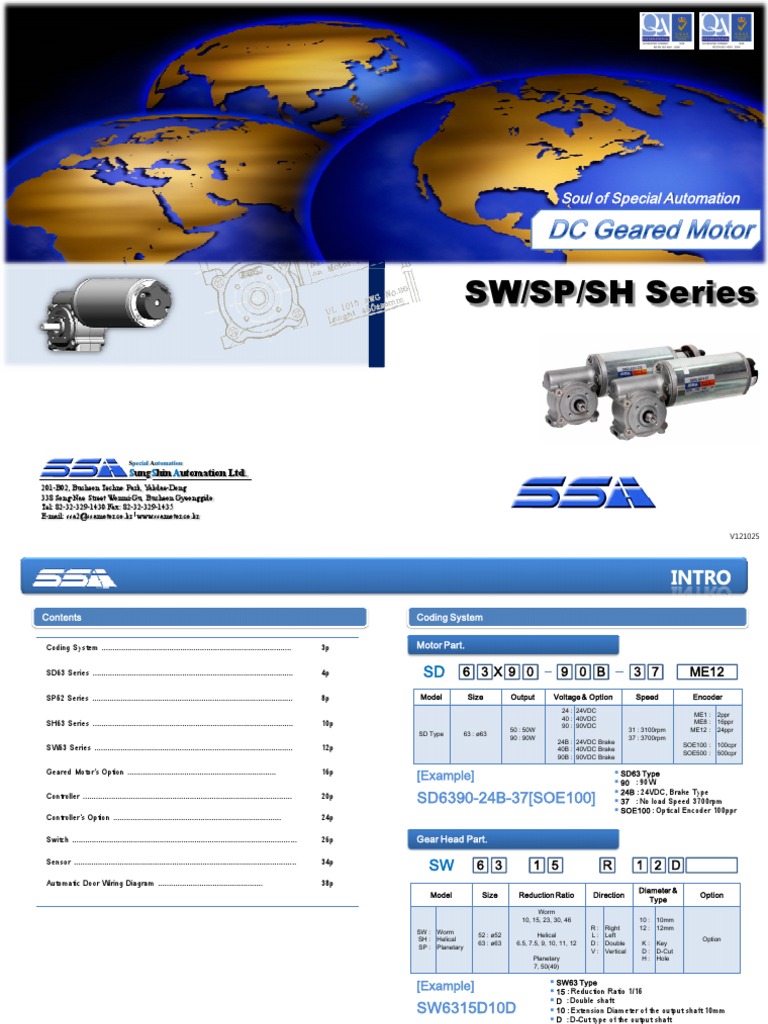 SW/SP/SH Series: Soul of Special Automation | PDF | Gear | Transmission ...