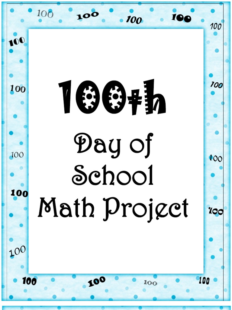 100th Day of School | Fraction (Mathematics) | Elementary Mathematics