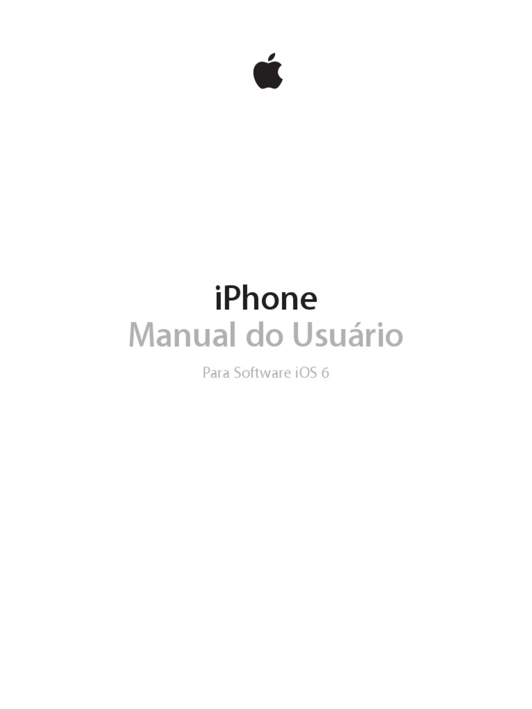 Manual Do Usuário - Iphone | PDF | iPhone | iOS