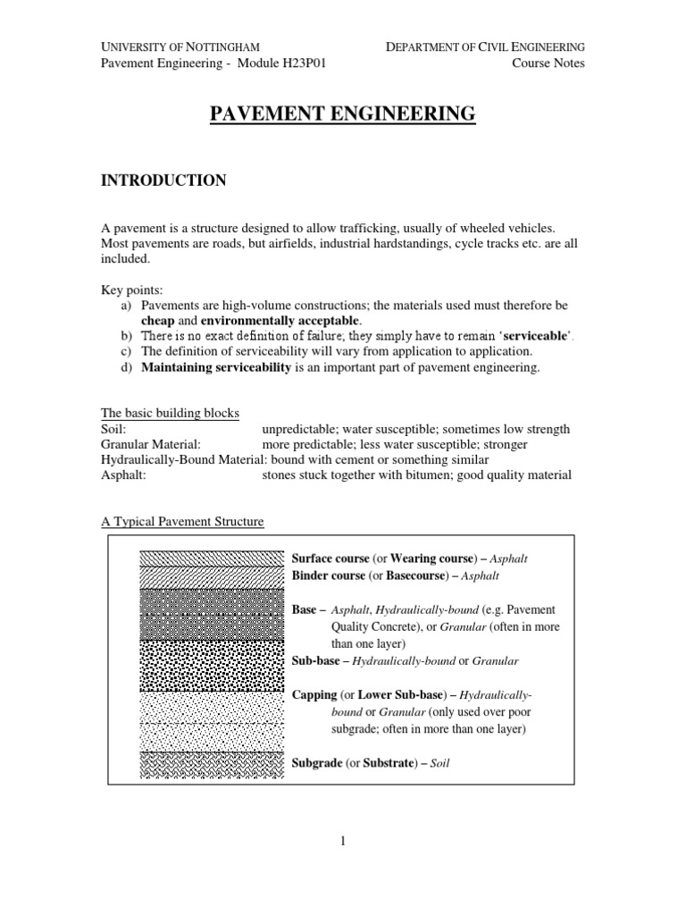 Pavement Engineering: Cheap and Environmentally Acceptable | PDF | Road ...