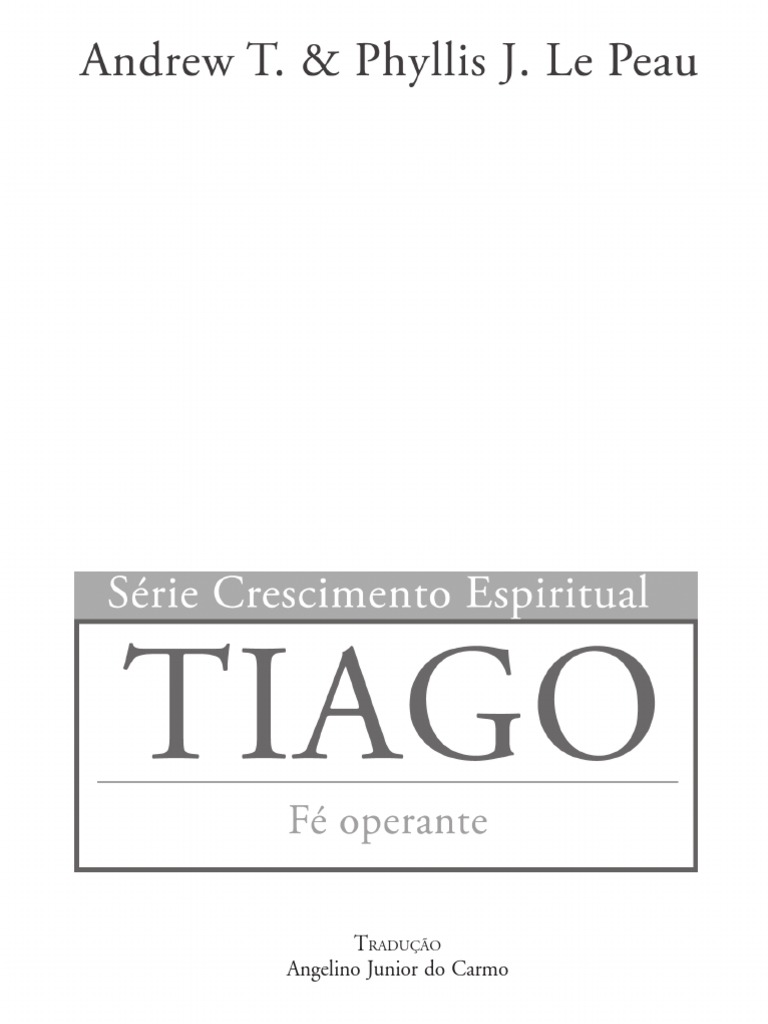 Tiago Meditacoes | PDF | Epístola de Tiago | Bíblia