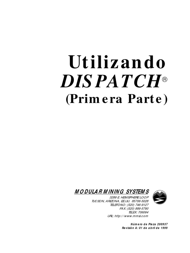 Utilizando Dispatch Part1 | PDF | Sistema de Posicionamiento Global ...