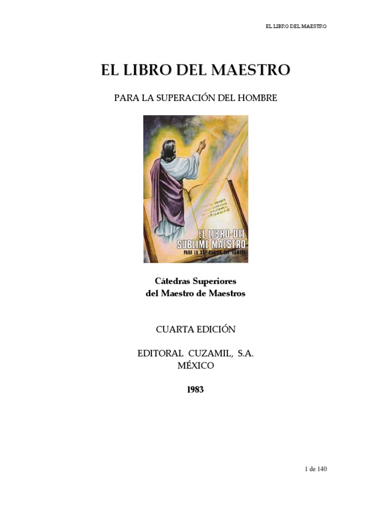 El Libro Del Maestro | Descargar gratis PDF | Alma | Amor