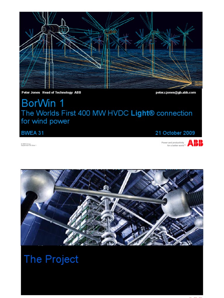 Hvdc Borwin by Abb | High Voltage Direct Current | Power (Physics)
