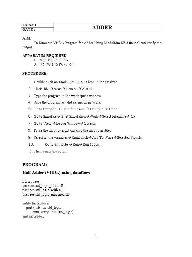 VLSI Lab Manual | PDF | Cmos | Vhdl