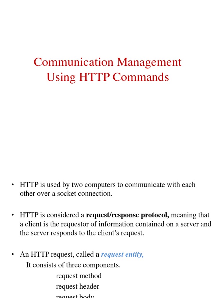 HTTP Request and Response Components | PDF | Hypertext Transfer ...