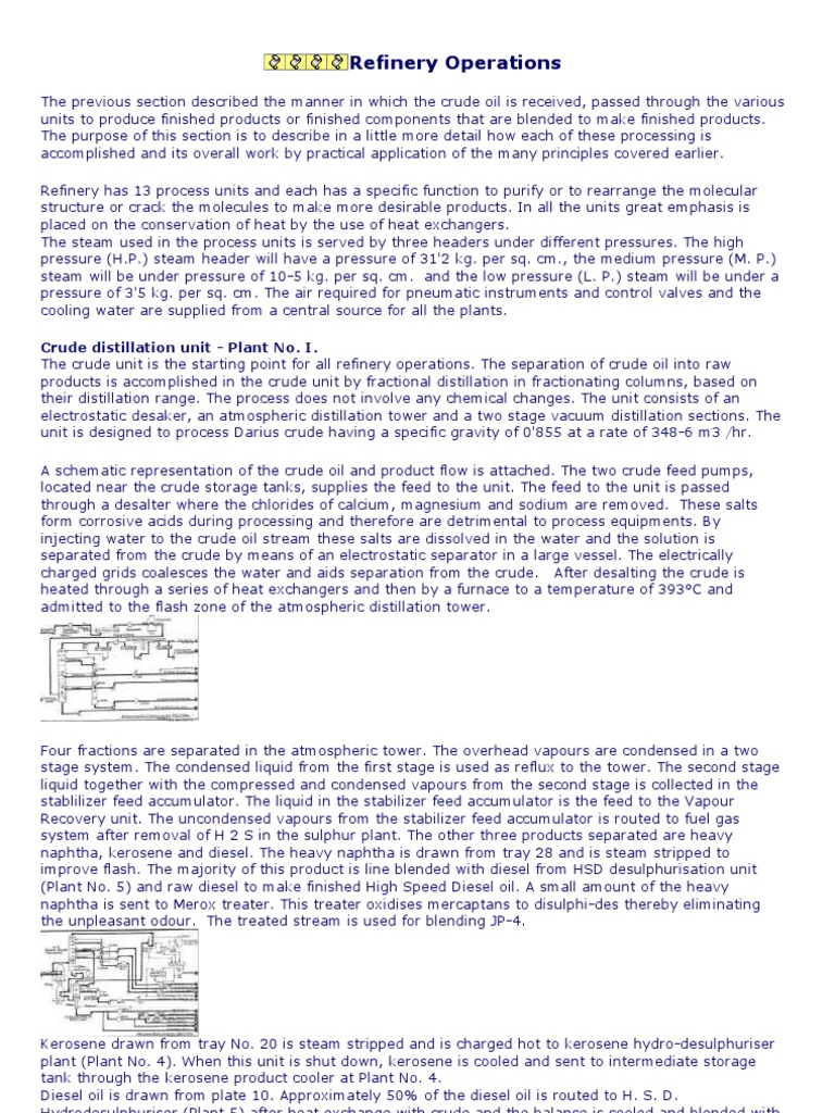 Refinery Operations Furfural Extraction | PDF | Cracking (Chemistry ...